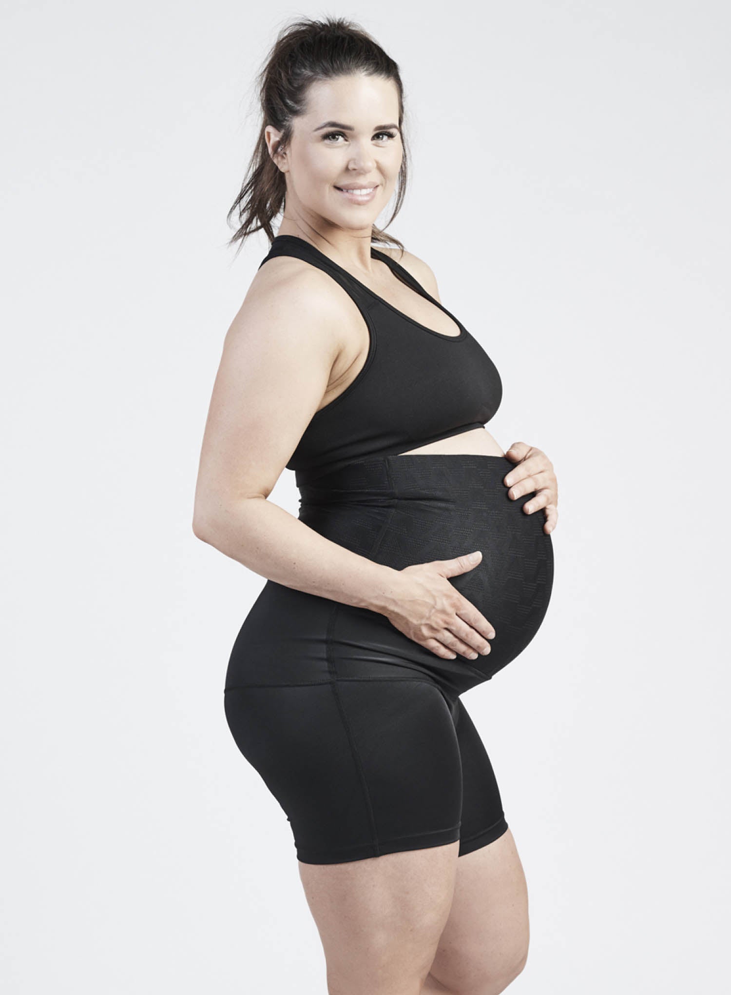 SRC: Compression Pregnancy Mini Over The Bump Black – DeBra's