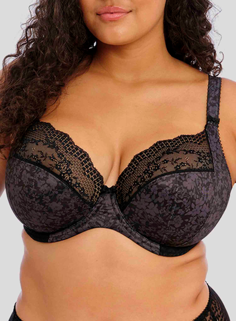Elomi Lucie Bra Black | Elomi Lucie Plunge Bra – DeBra's