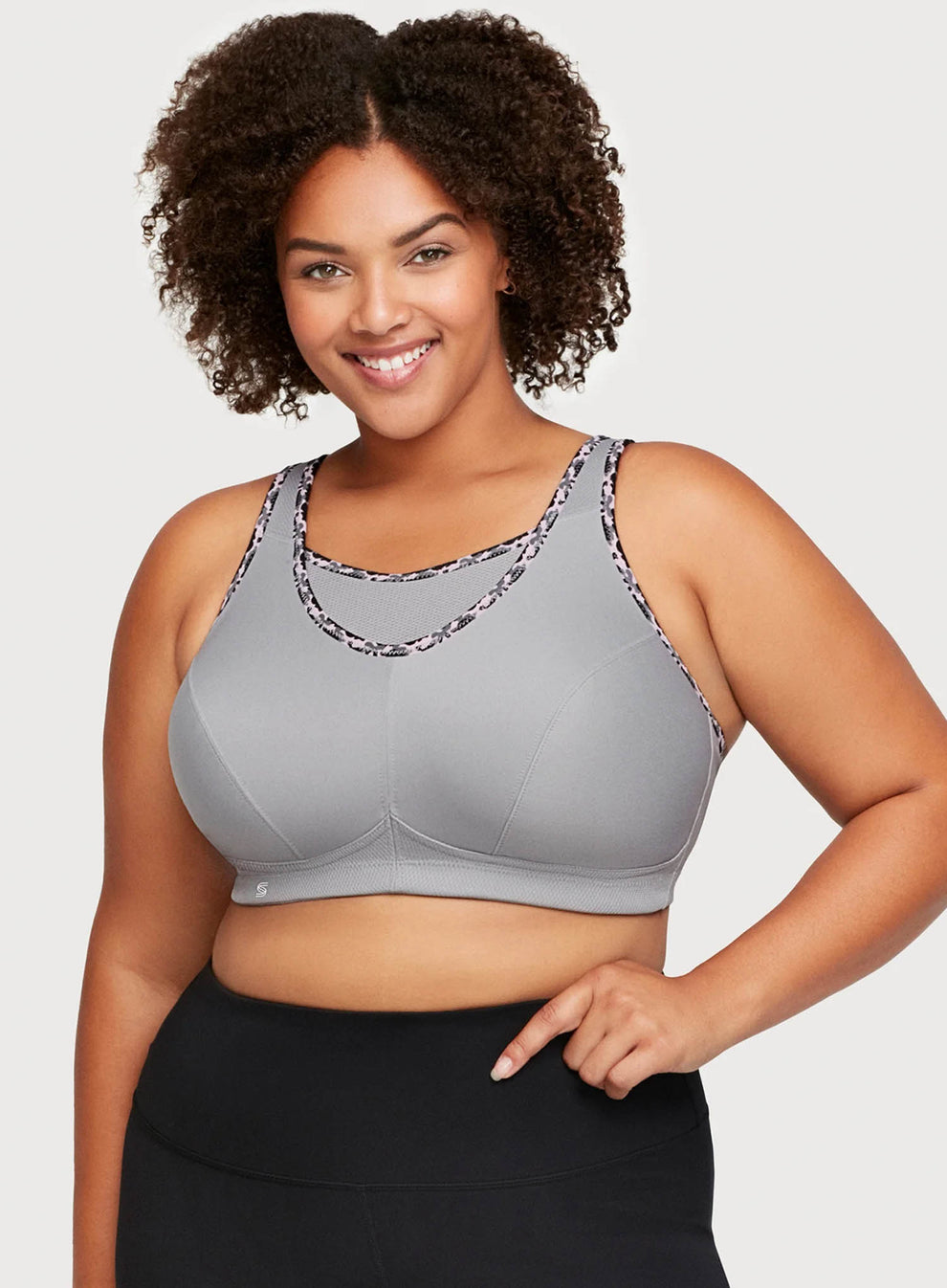 Glamorise: Glamorise Sport Cami Bra Soft Grey – DeBra's