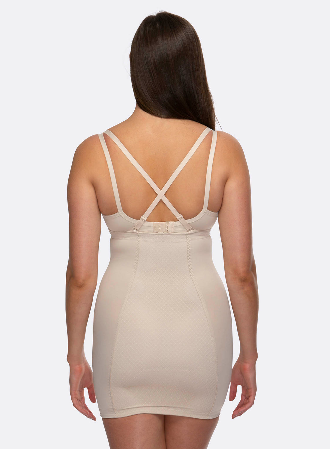 Hush Hush: Whisper Firm Control Slip With Hidden Thong Nude – DeBra's