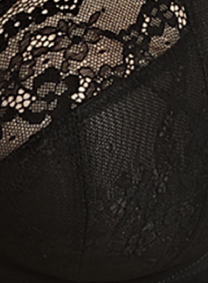 Panache: Alexis High Waist High Leg Brazilian Black – DeBra's